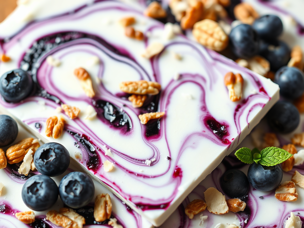 Guilt-Free Desserts: Blueberry Yogurt Bark – EJADA